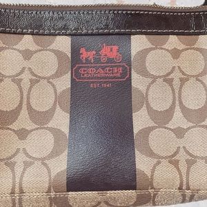 Coach | Bags | Authentic Coach Signature C Red Canvas Purse | Poshmark